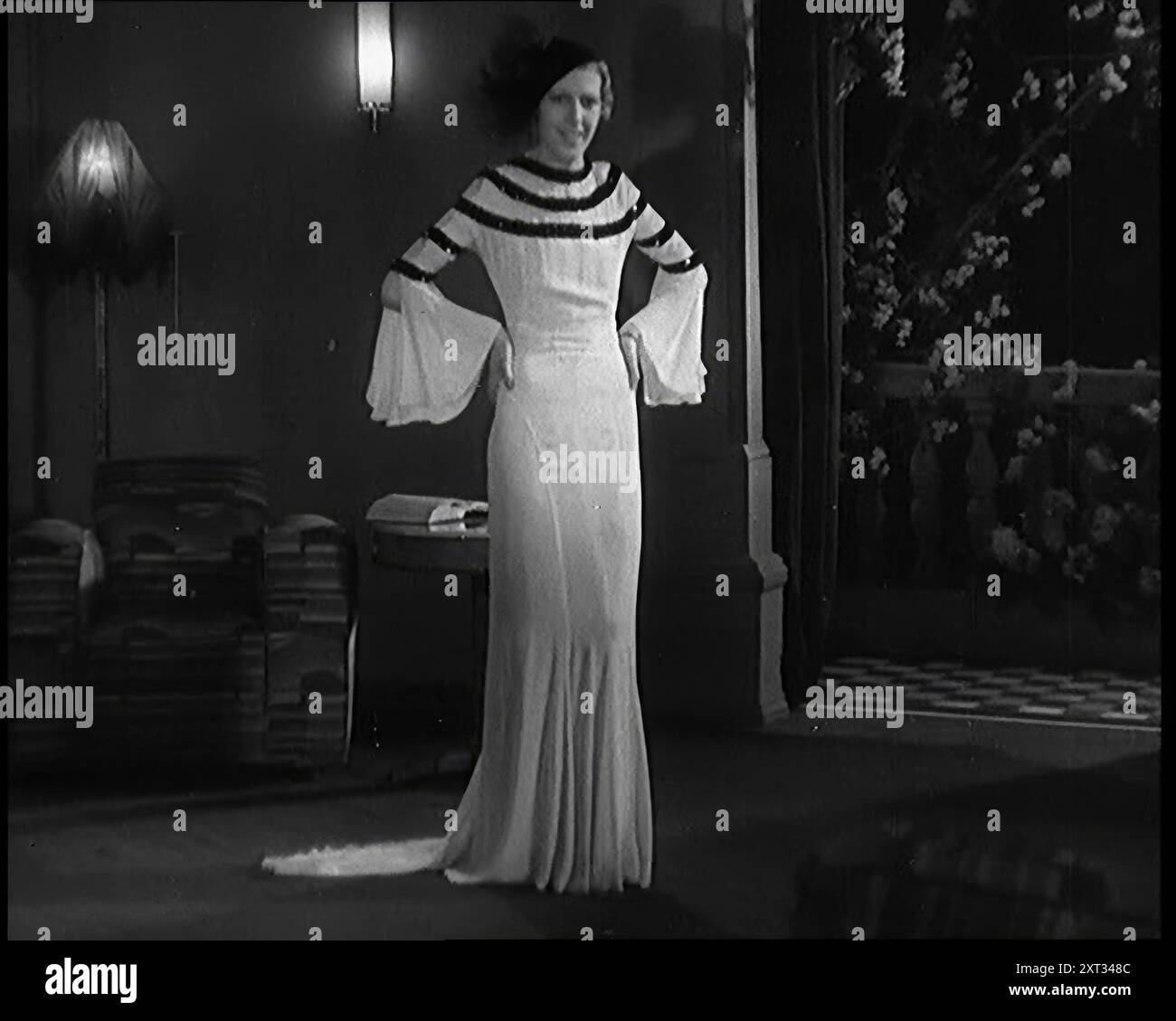 Female Civilian Modelling the Latest Fashions in a Fashion Show, 1931 ...