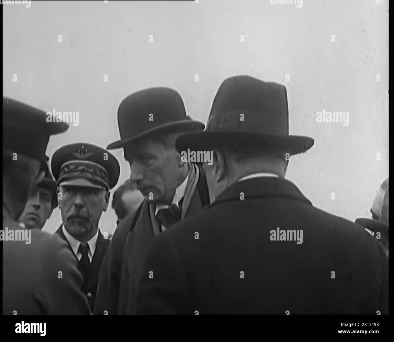 Chief Marshal Sir John Salmond and Other British Officials Inspecting ...
