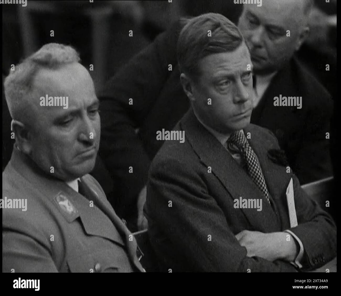 Edward, His Royal Highness the Duke of Windsor Watching an Orchestra ...