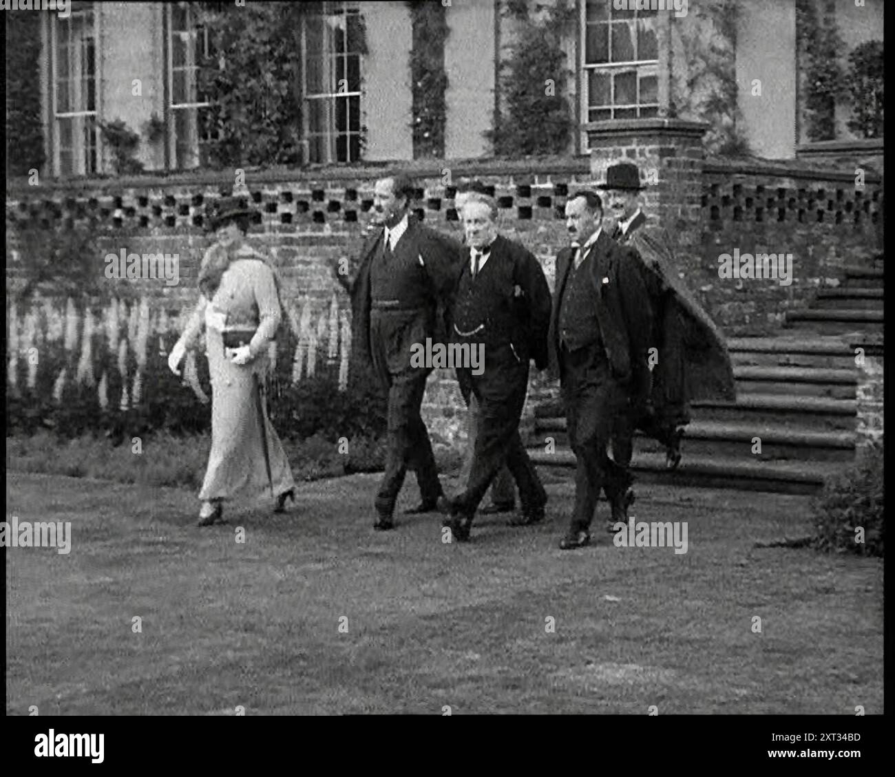 Stanley Baldwin, the British Prime Minister Walking from Himley Hall ...