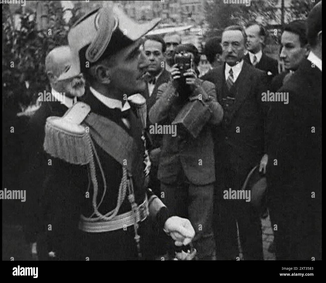 Alexander I, His Majesty the King of Yugoslavia Walking Through a Crowd ...