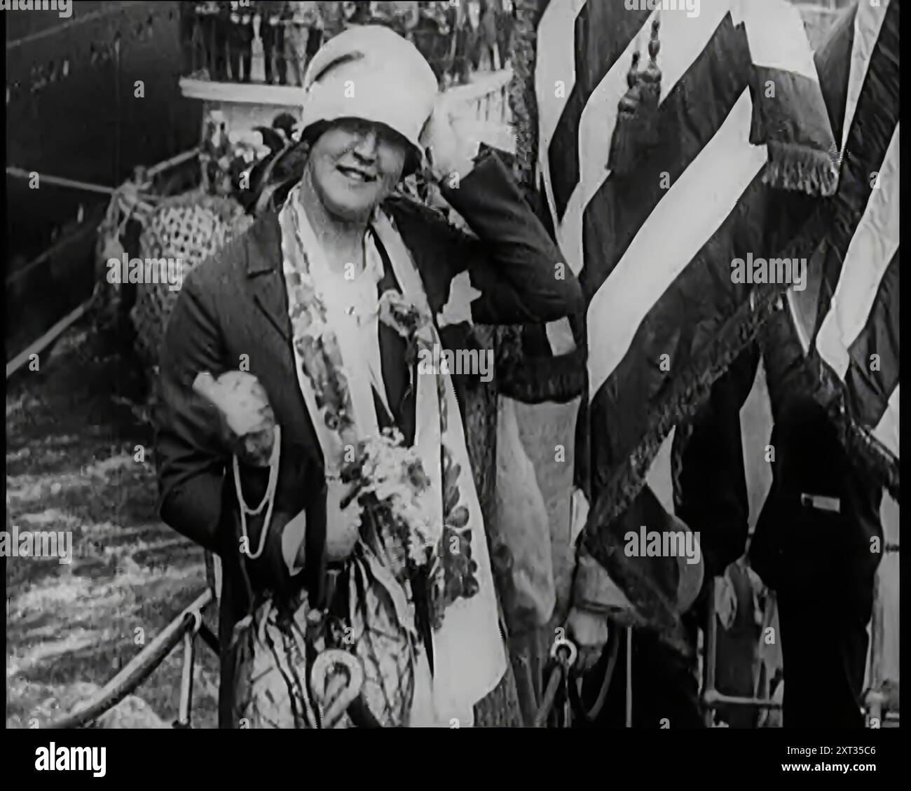 Gertrude Ederle, the First Woman to Swim the Channel, Arriving in New York City, 1926. From ...