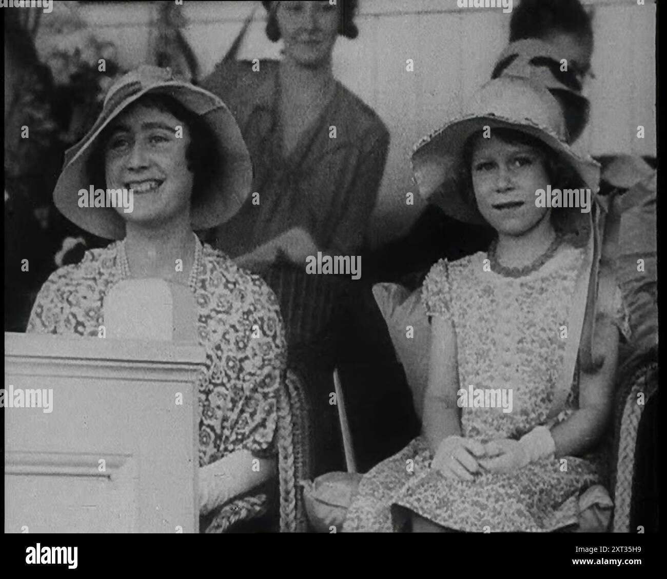 Princess Elizabeth Sitting with Her Royal Highness the Duchess of York ...