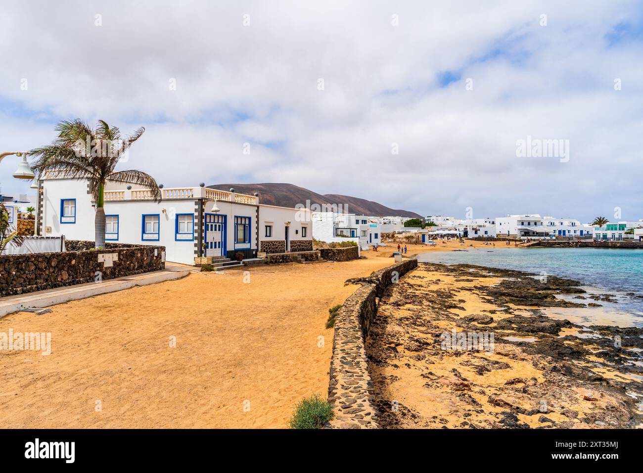 Beautiful coast of La Graciosa island, one of Canary Islands, Spain ...