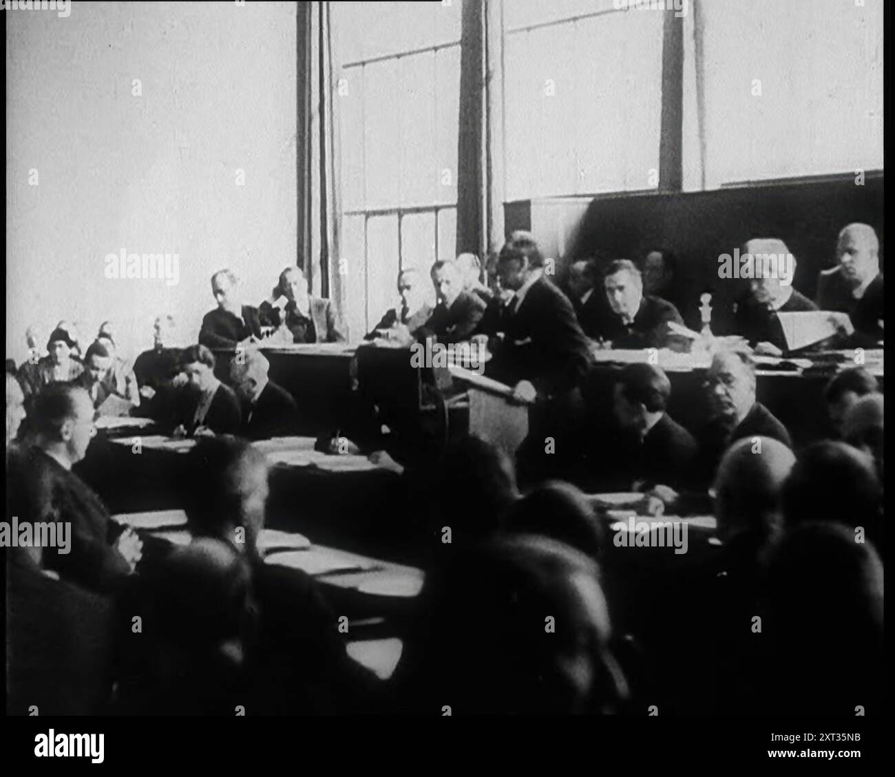 Chinese League of Nations Delegate Giving a Speech, 1933. 'Japan's ...