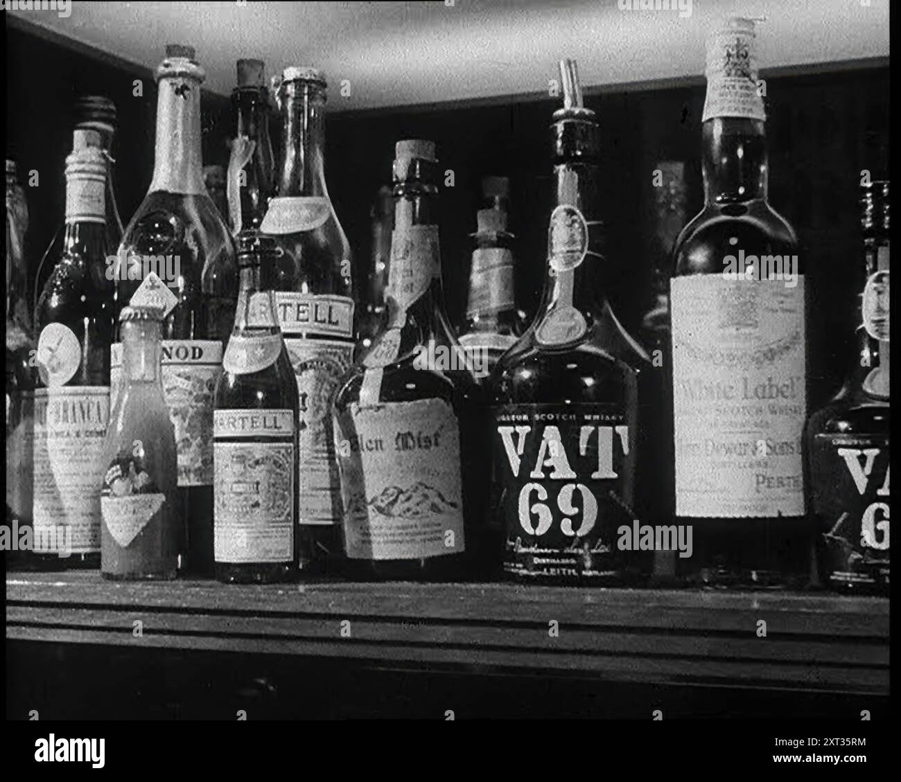 Row of Spirits Lined up on a Shelf, 1933. From "Time To Remember - The ...