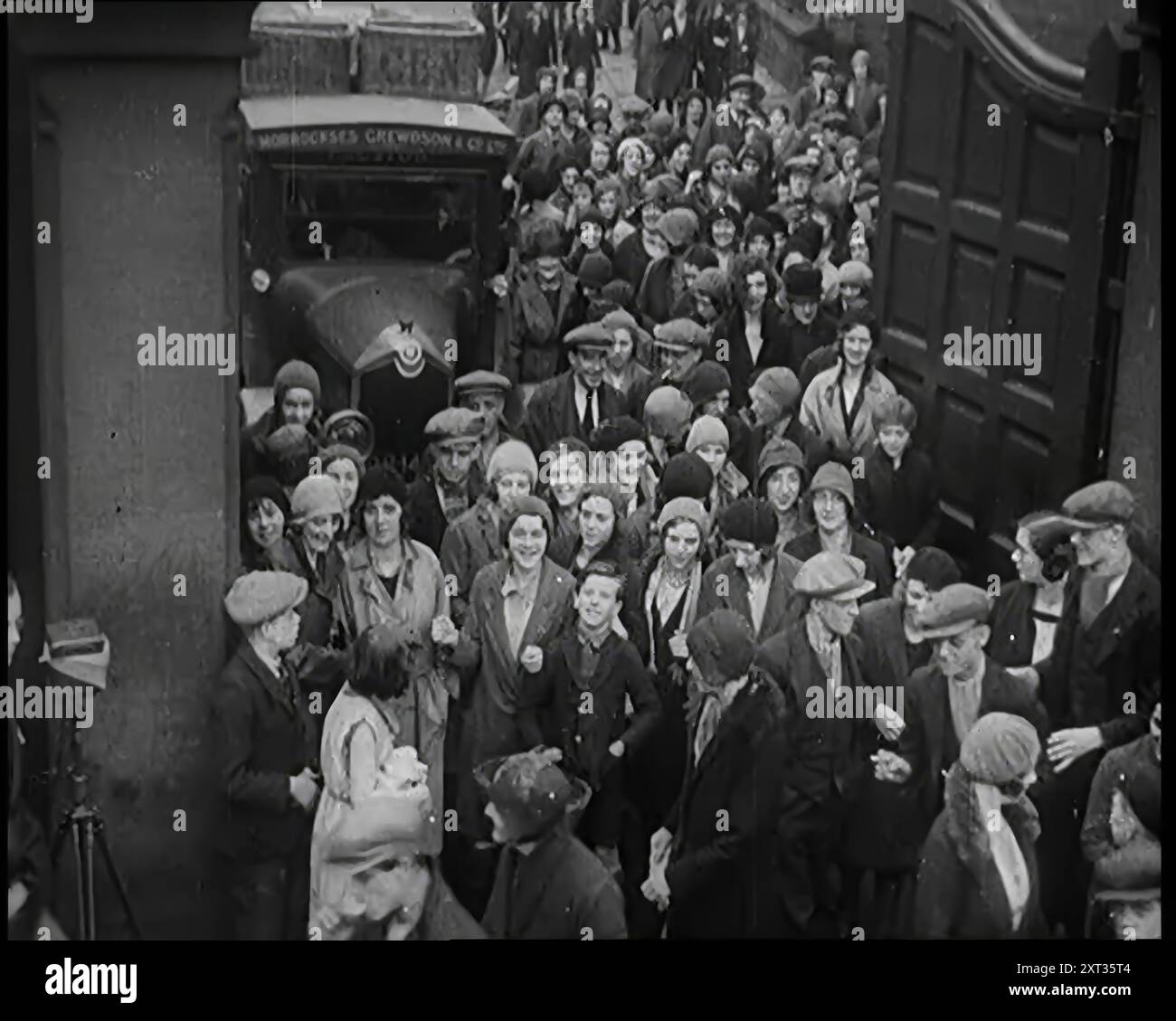 A Large Group of Workers Returning to the Factories, 1926. From "Time To Remember 1926 - Short ...