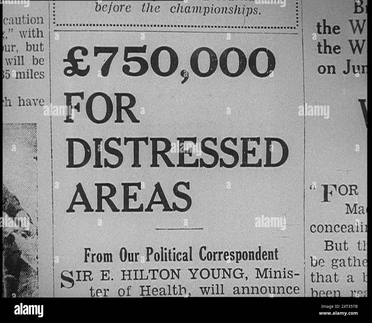 1930s newspaper headlines hi-res stock photography and images - Alamy