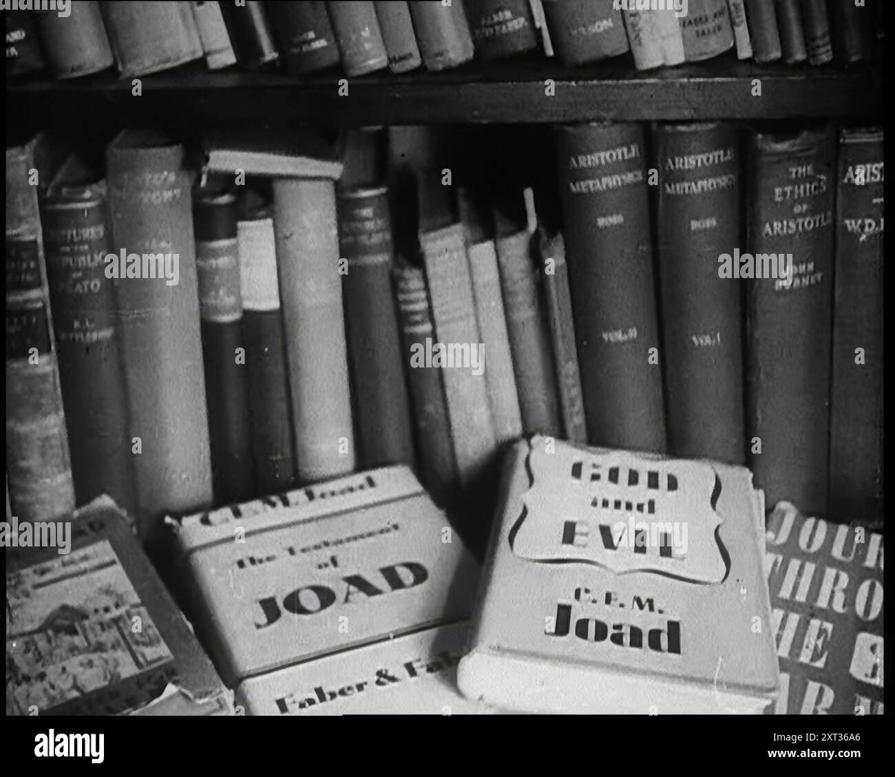 Books on a Bookshelf, 1930s. From "Time To Remember - Some People in ...