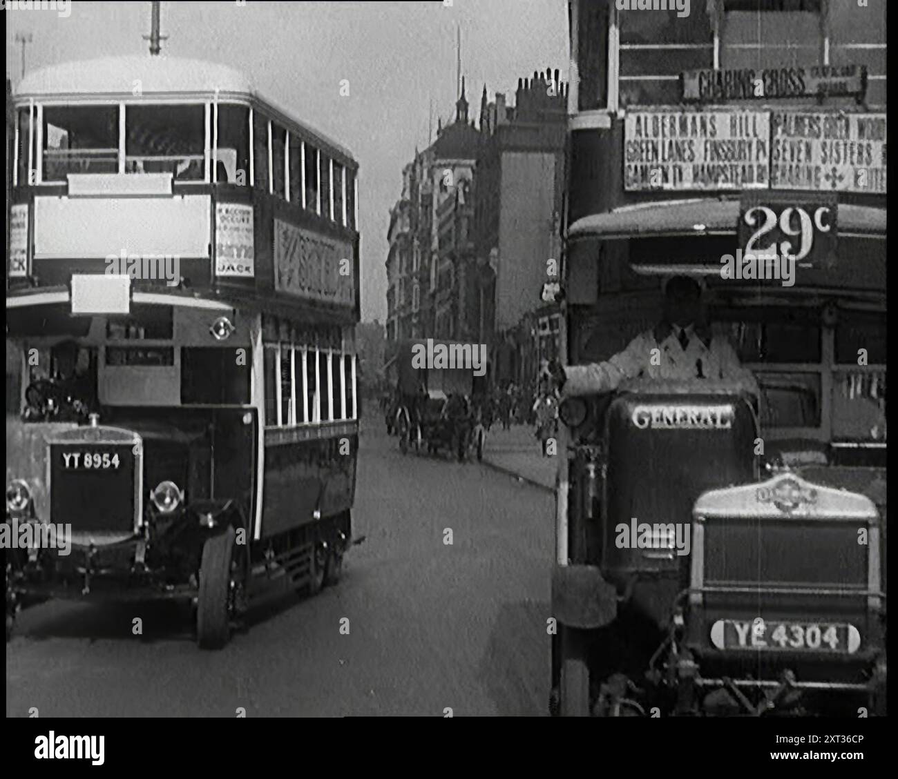Bus Travelling On the Streets of London, 1927. From "Time To Remember ...