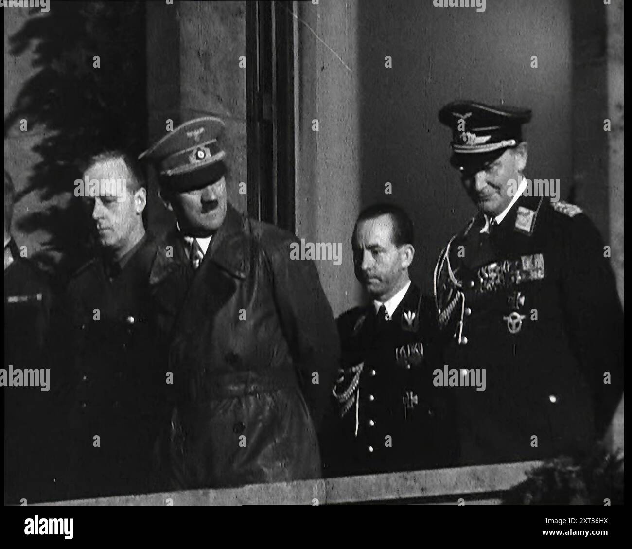 Adolf Hitler, the German Leader, with Hermann Goering and Three Male ...
