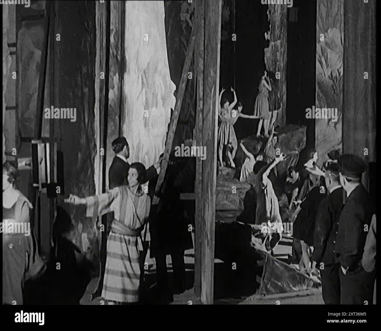 Actors Preparing Back Stage at a Theatre For a Performance of Edgar ...