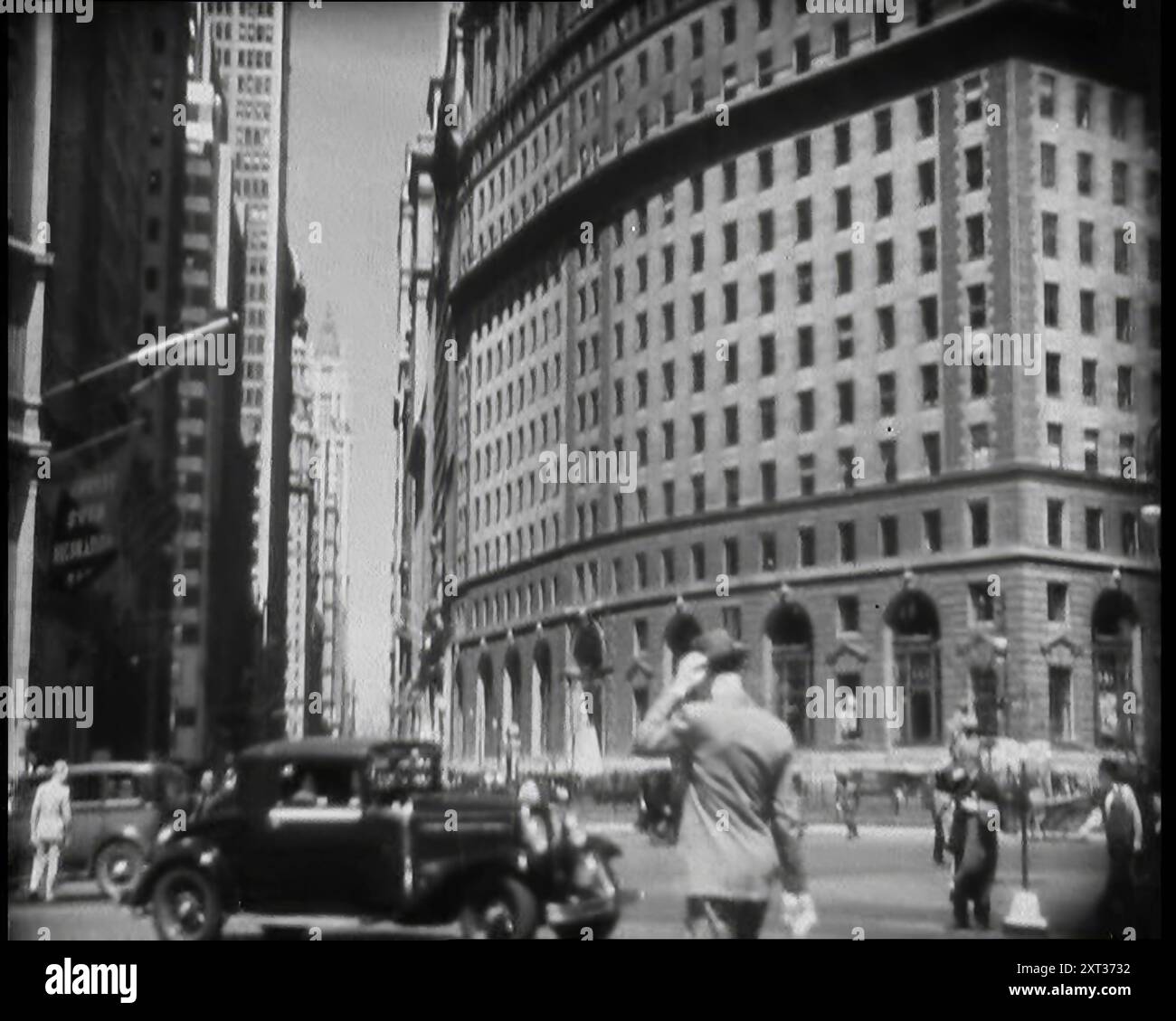 The Crowds Moving Around on a New York City Street, 1930s. From "Time ...