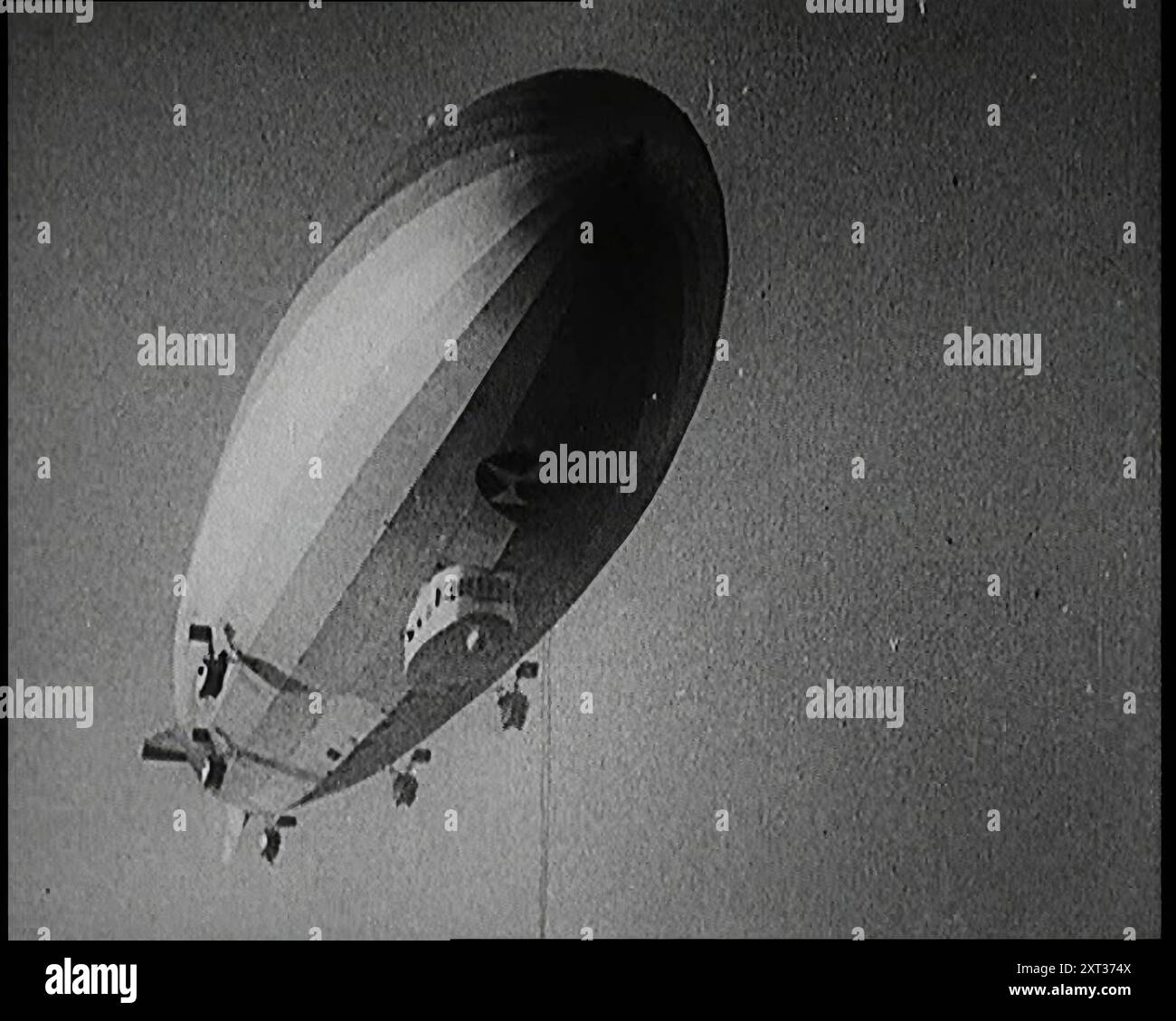 Airship Approaching an Aircraft Carrier And Attempting To Land, 1920s ...