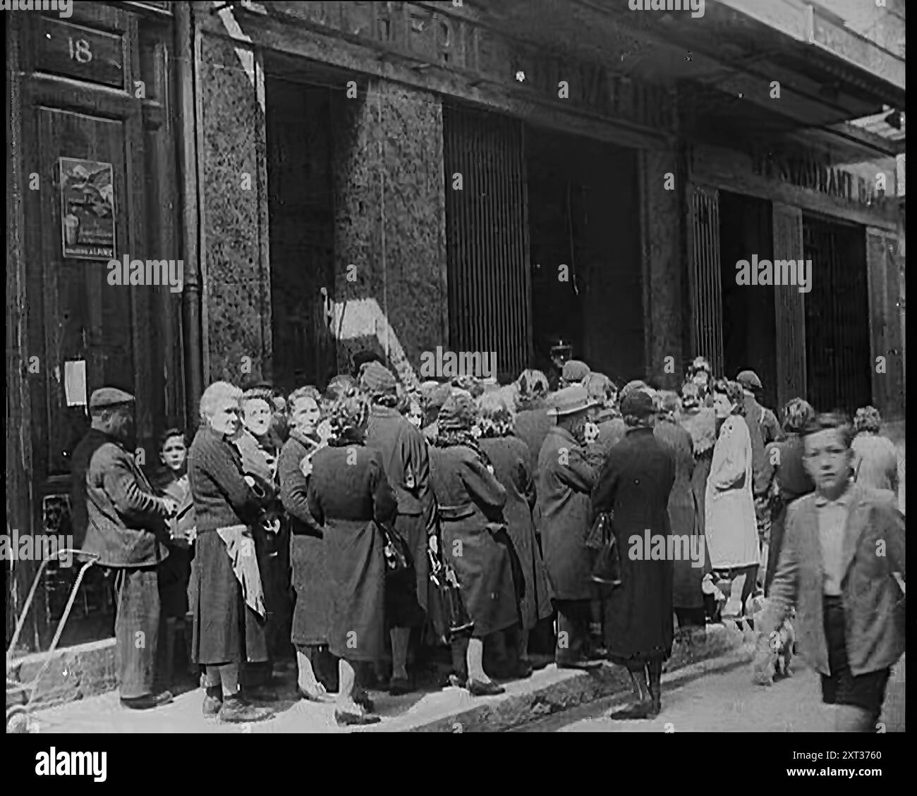 French Civilians Queueing for Food, 1940. Second World War - post ...