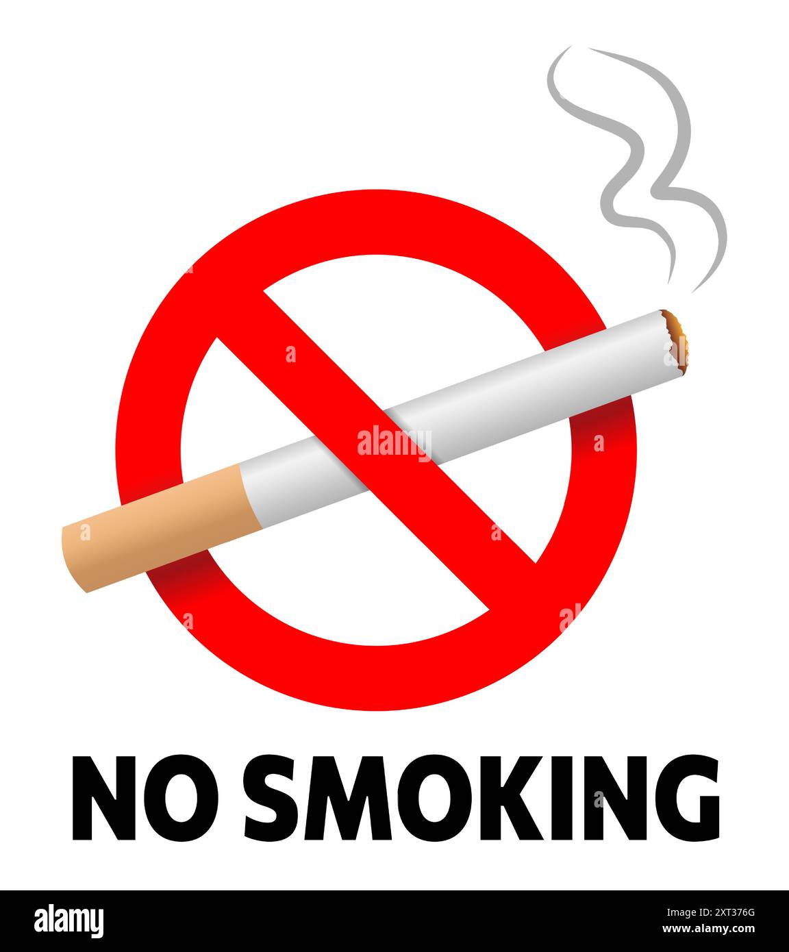 No smoking sign icon. Stop cigarette symbols. Vector illustration Stock ...