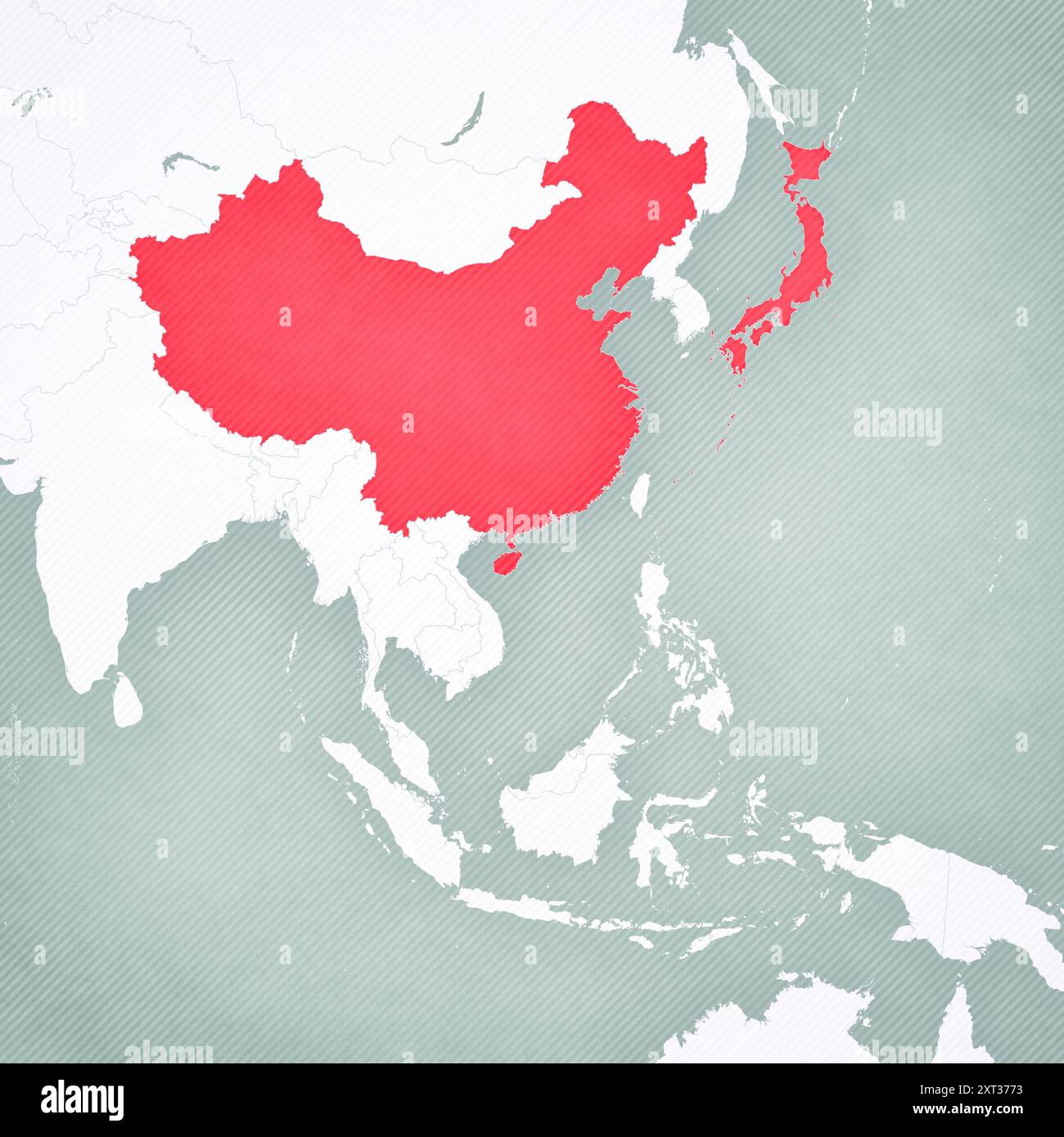 Retro china map hi-res stock photography and images - Alamy