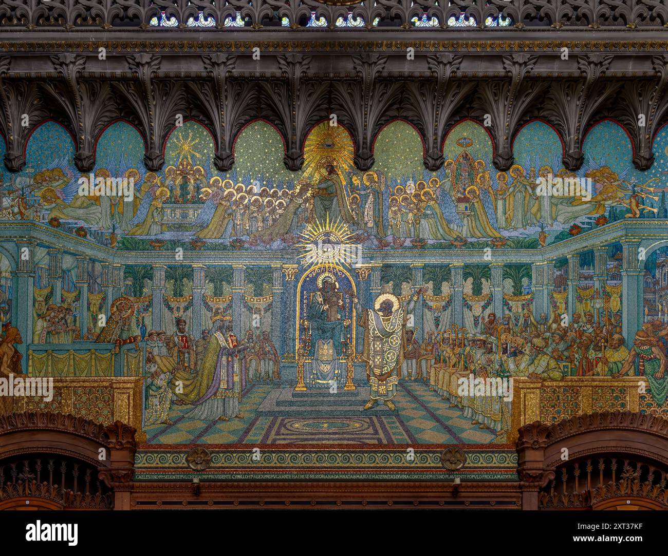 Shots of the interior of Basilique Notre-Dame de Fourvière. Beautifully ...
