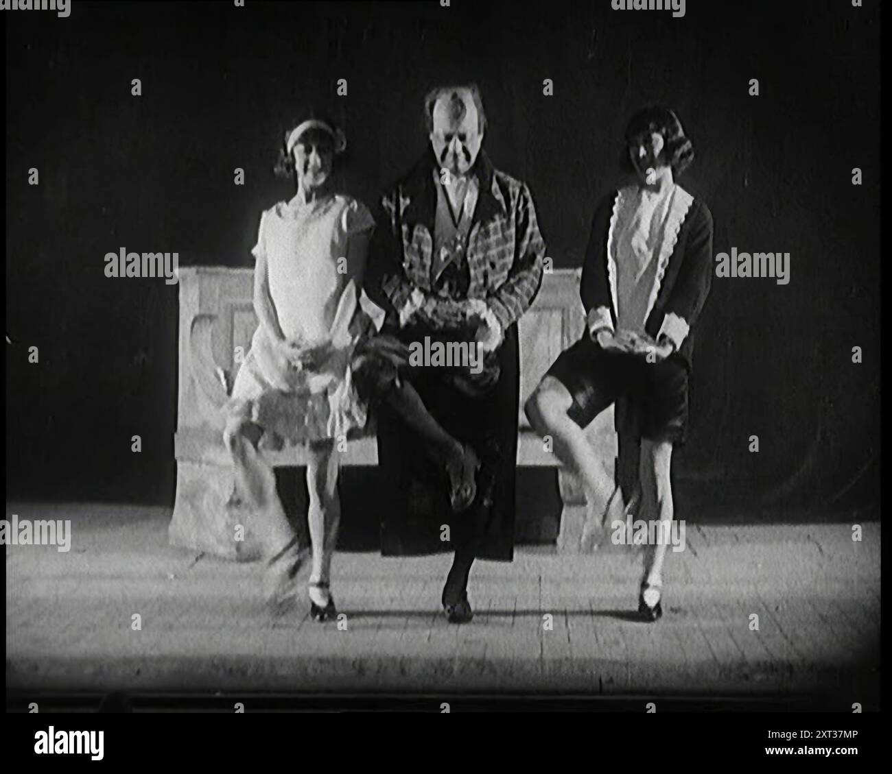 Scene from a Stage Show: the Dolly Sisters Dancing on Stage, 1920s ...