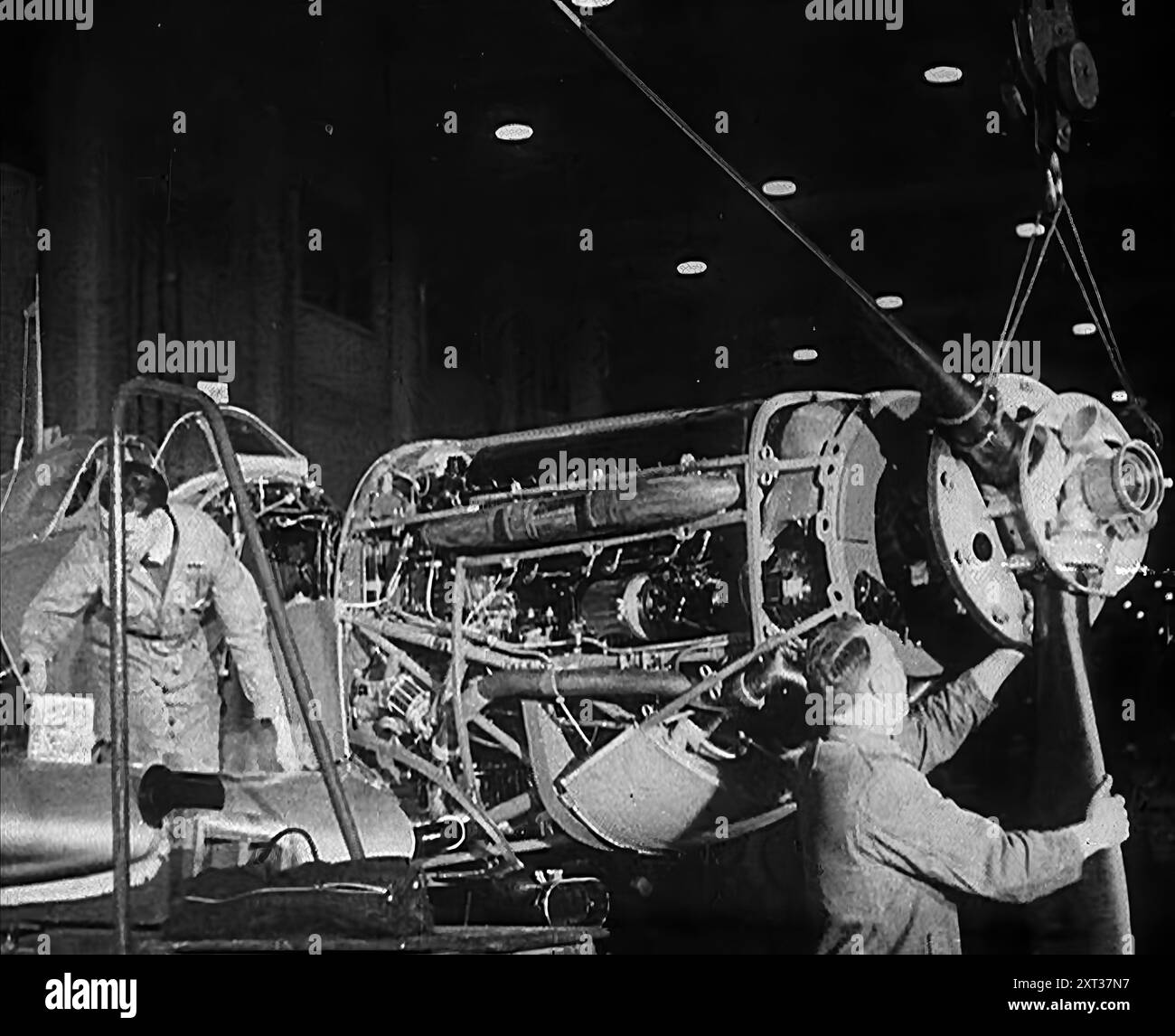 Factory Workers Building a Spitfire, 1940. Britain during the Second ...