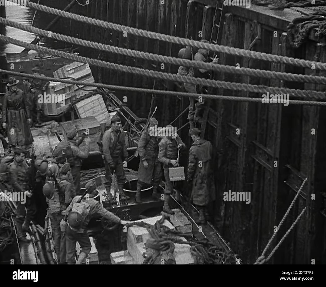 American Troops Arriving in Iceland, 1941. Second World War. 'Amid the ...