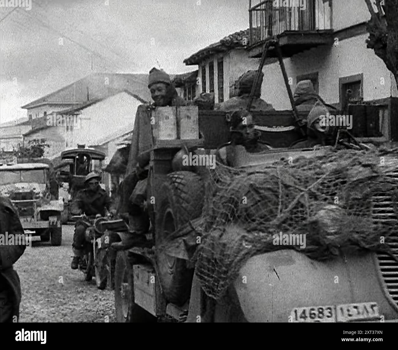 British Soldiers Retreating in Greece, 1941. Second World War. '...the ...
