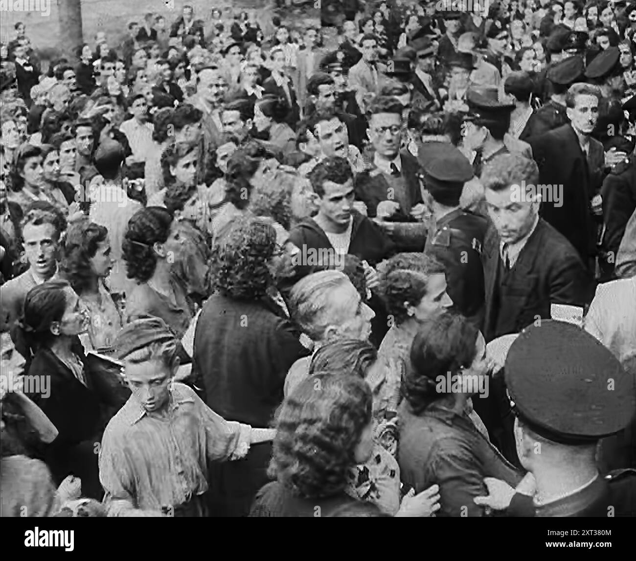 Italian Civilians Jostling in a Queue for Food, 1943-1944. From "Time To Remember - The Path To ...