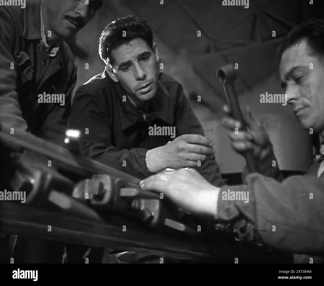 Italian Workers, 1944. From "Time To Remember - The Path To Rome", 1943 - 1944 (Reel 4 ...