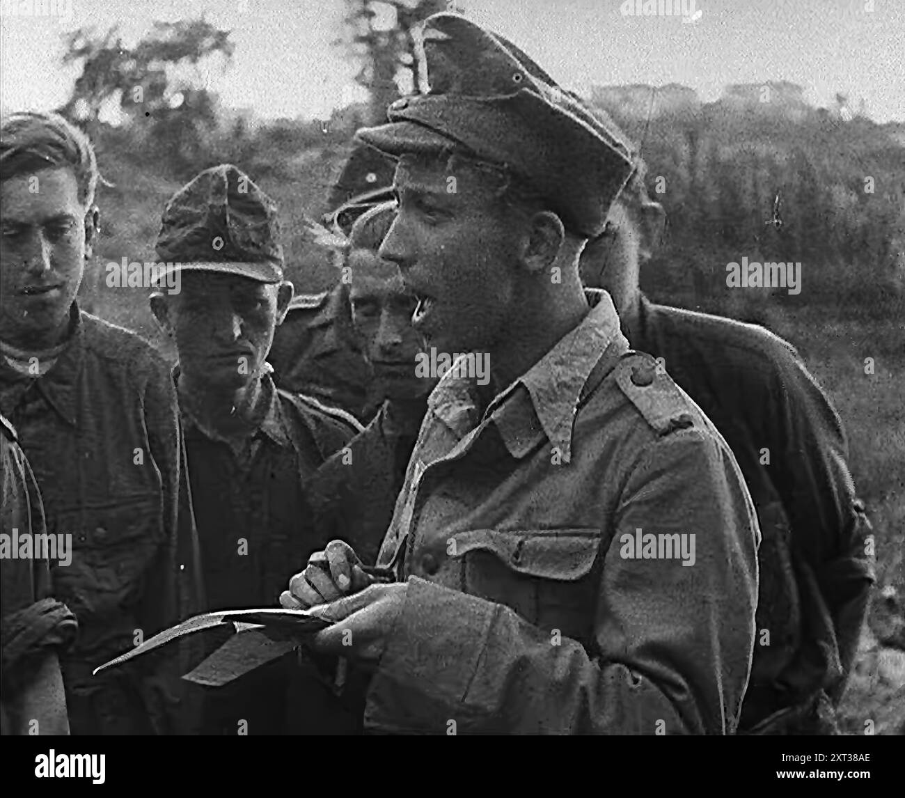 A German Prisoner of War Writing Details Down, 1943-1944. From "Time To Remember - The Path To ...