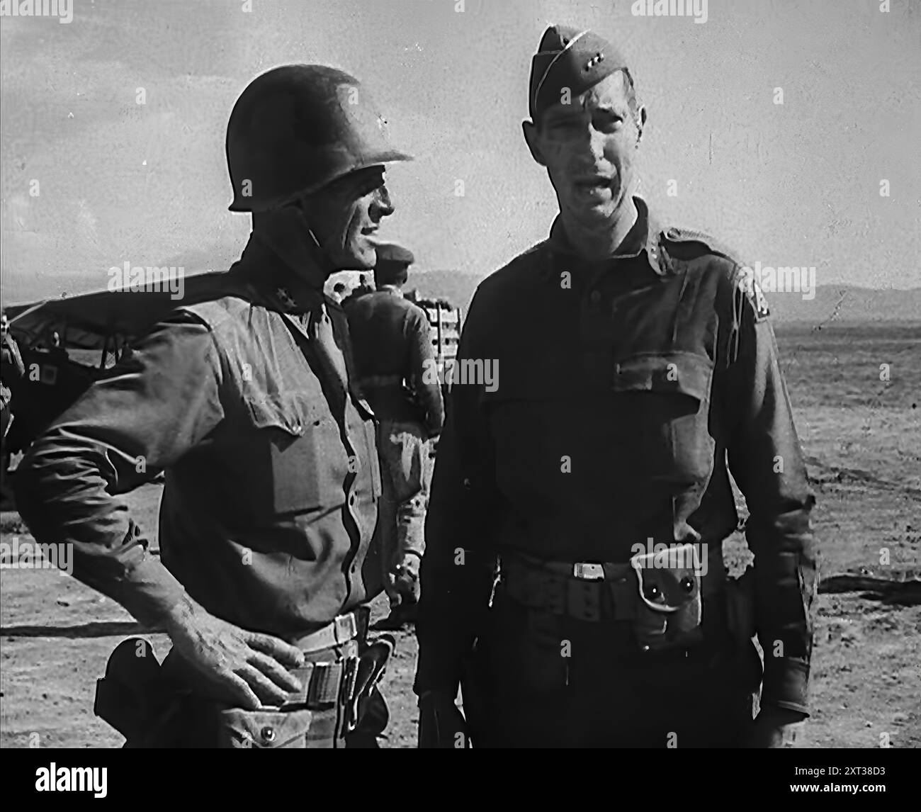 General Mark W. Clark With Another Soldier, 1943-1944. From "Time To Remember - The Path To Rome ...