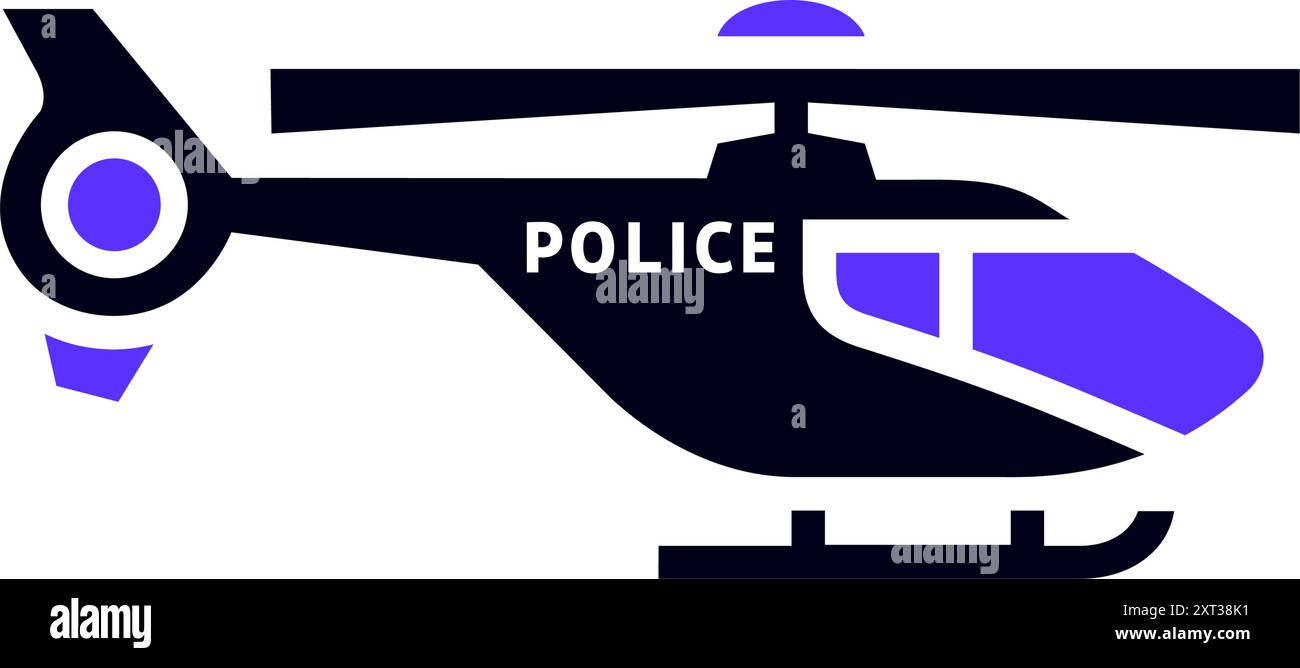 Patrol helicopter Stock Vector Images - Alamy
