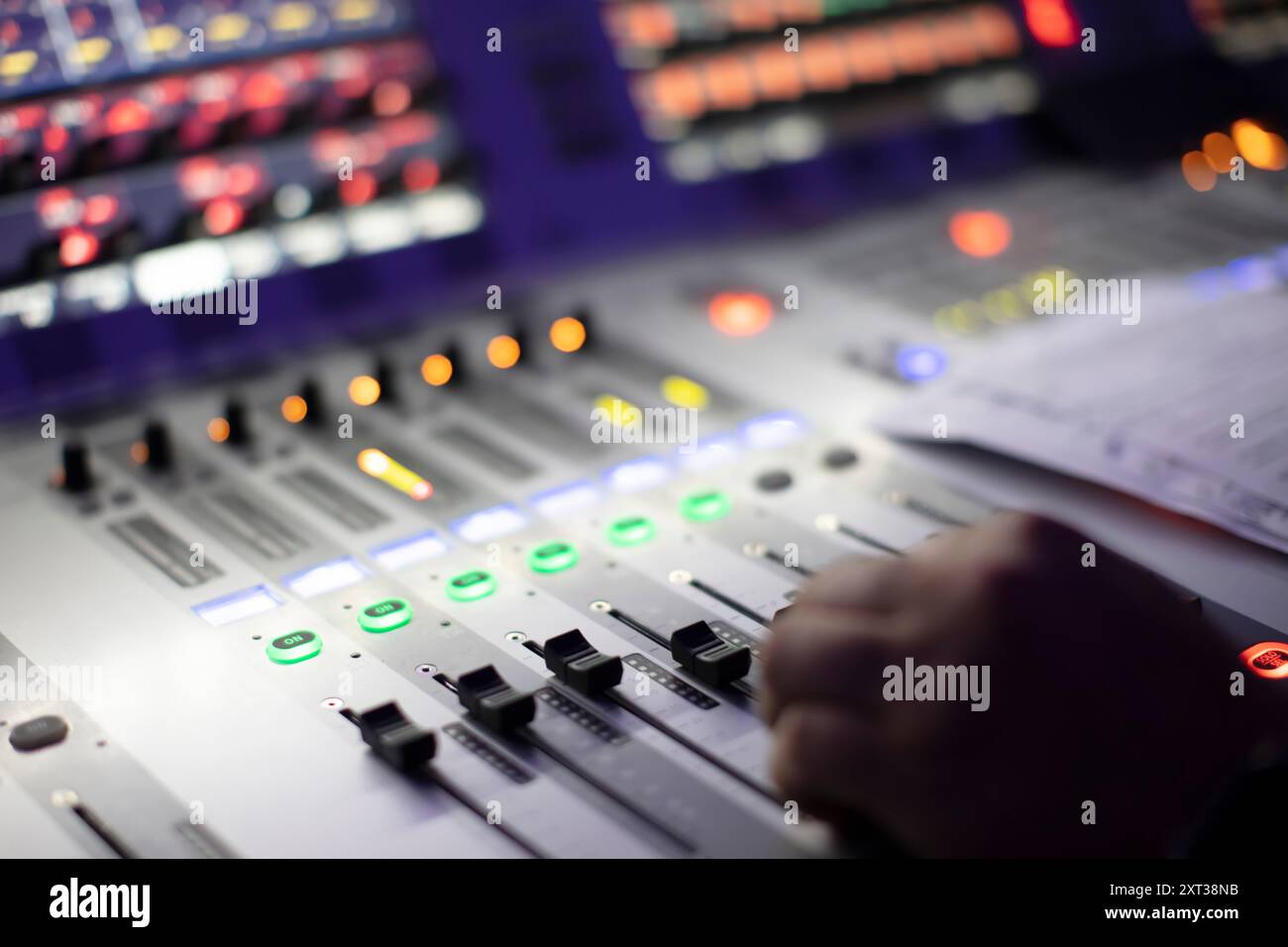 Professional sound engineers console hi-res stock photography and ...