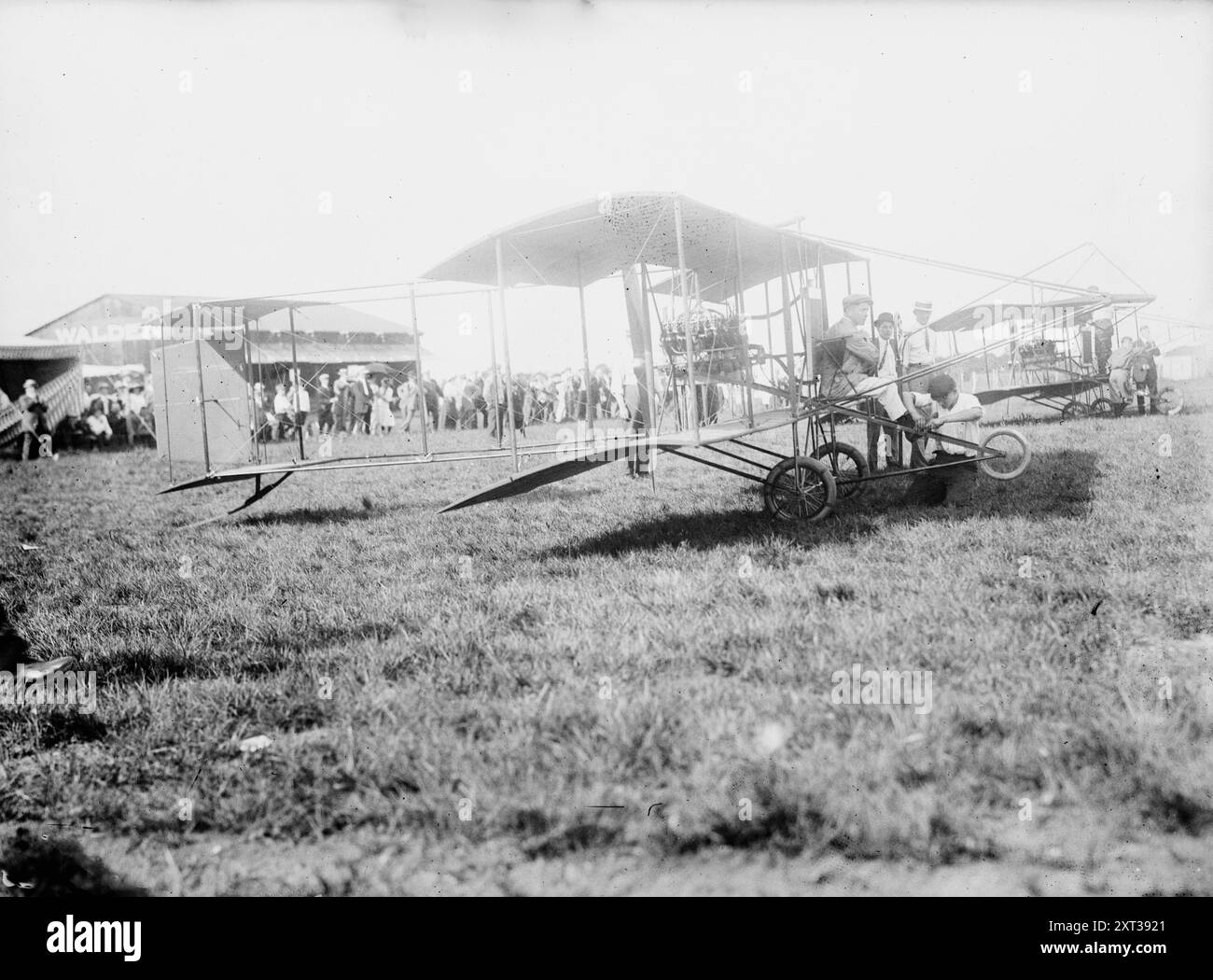 Bill Badger, 1911. Photograph shows aviator William Badger (d. 1911) in ...