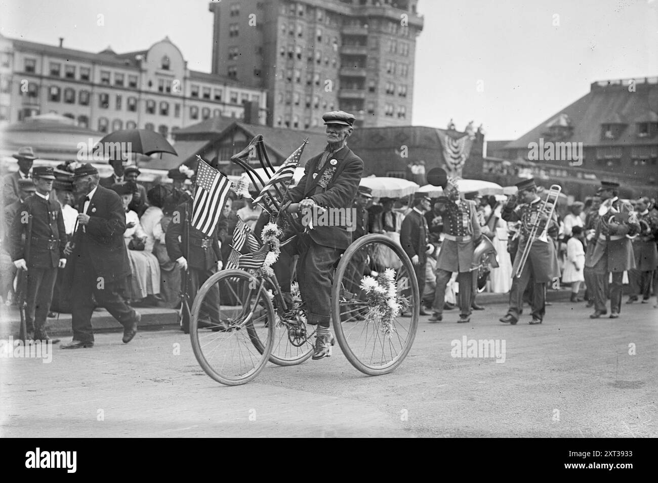 Parade banner flags not gay Black and White Stock Photos & Images - Alamy