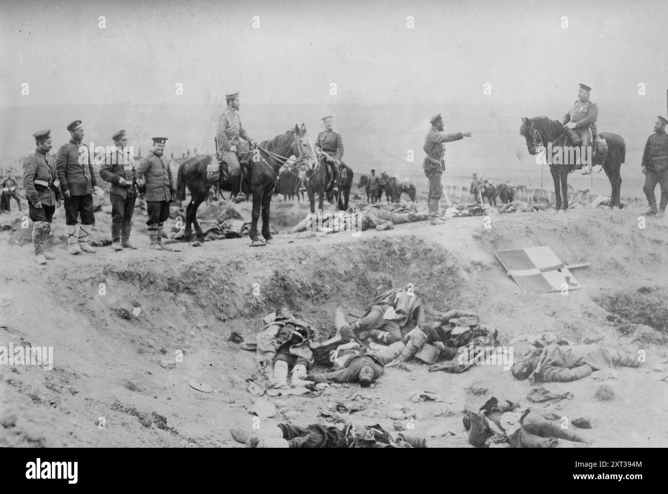 On field of battle, Adrianople, (1912?). Related to Battle of Adrianople, 1912-13, First Balkan ...