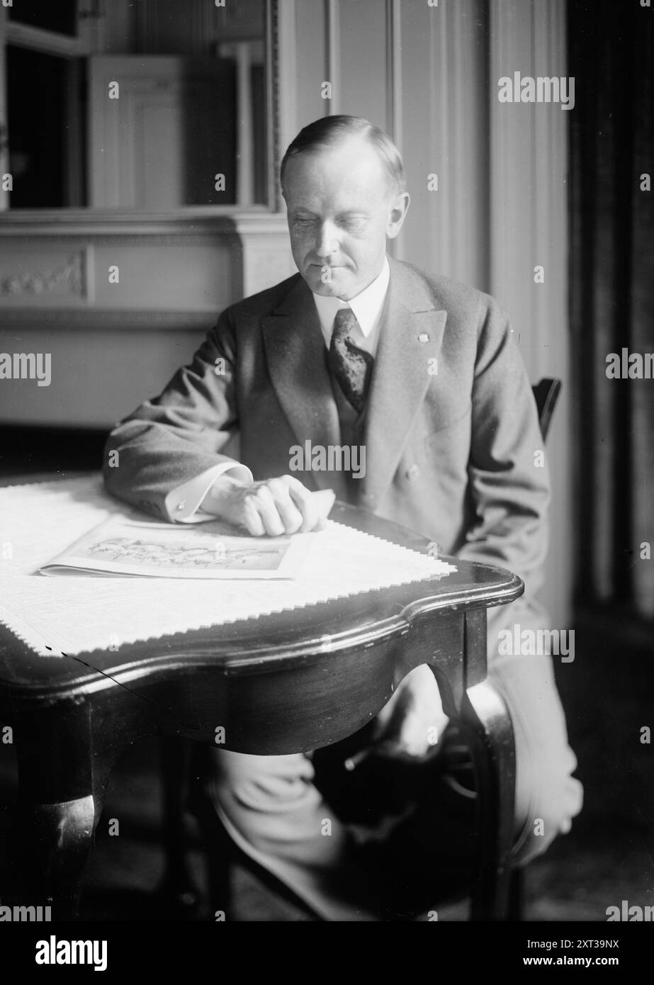 Vintage photo of calvin coolidge hi-res stock photography and images ...