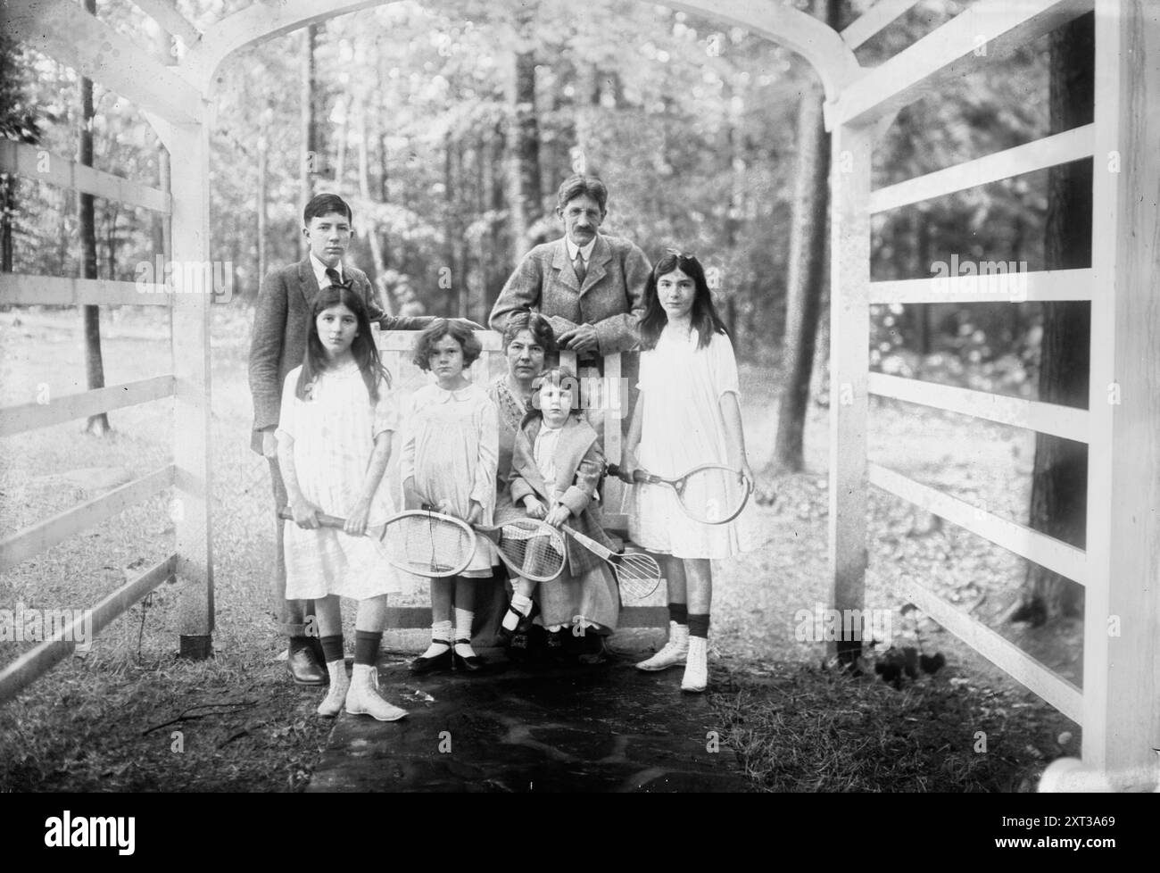 Sidney Homer, 1919. Shows the family of composer Sidney Homer (1864 ...