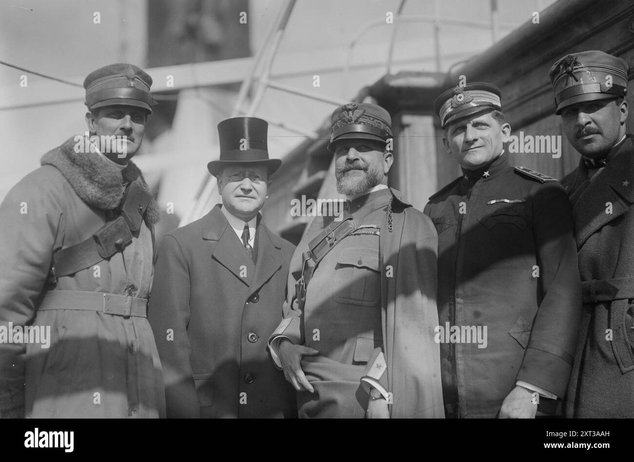 Lieutenant Dentice, Italian Consul Tritonj, General Guglielmotti ...