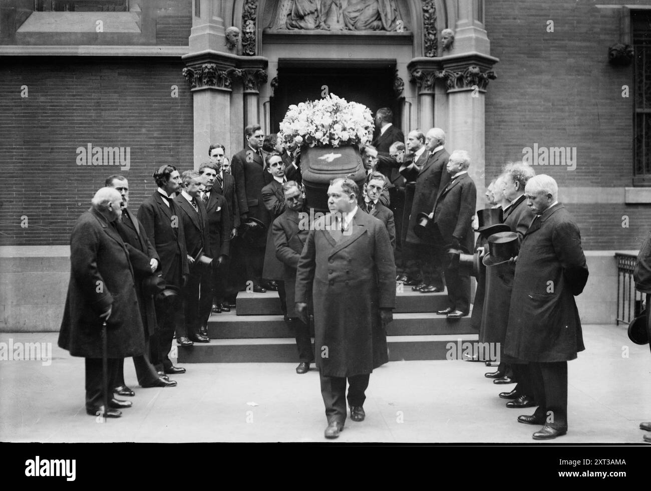 Stengel funeral, 1917. Shows the funeral for Wilhelm Ludwig Stengel (1847-1917), held on May 18 ...