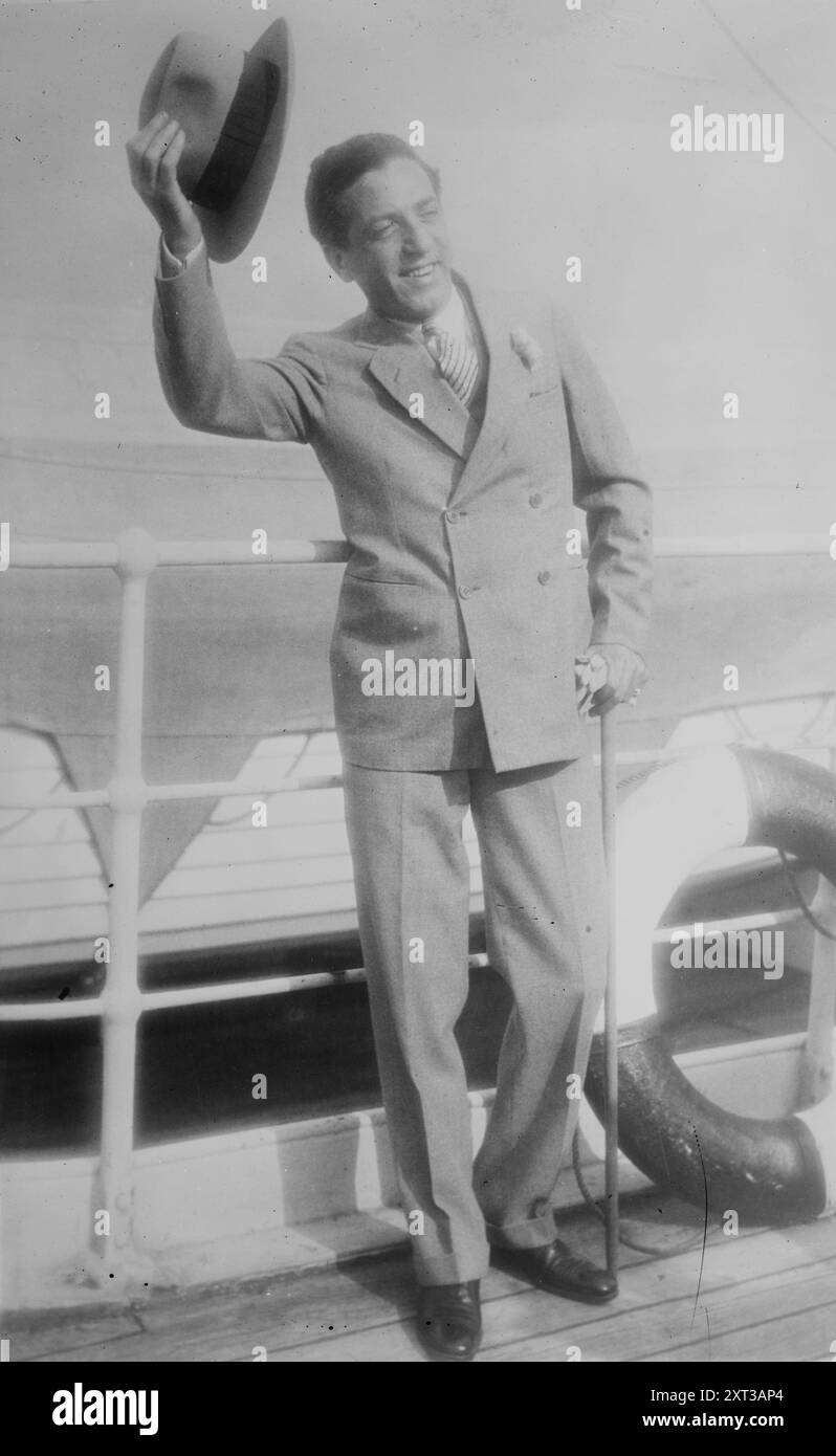 Ted Lewis, between c1915 and c1920. Shows American musician Theodore ...