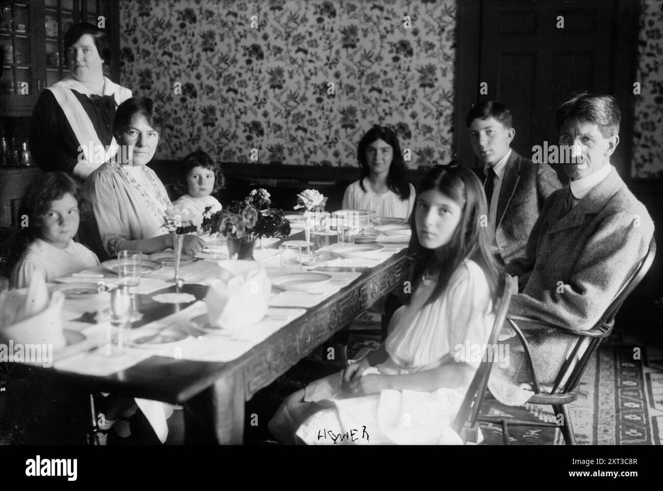 Homer, 1919. Shows the family of composer Sidney Homer (1864-1953) and ...