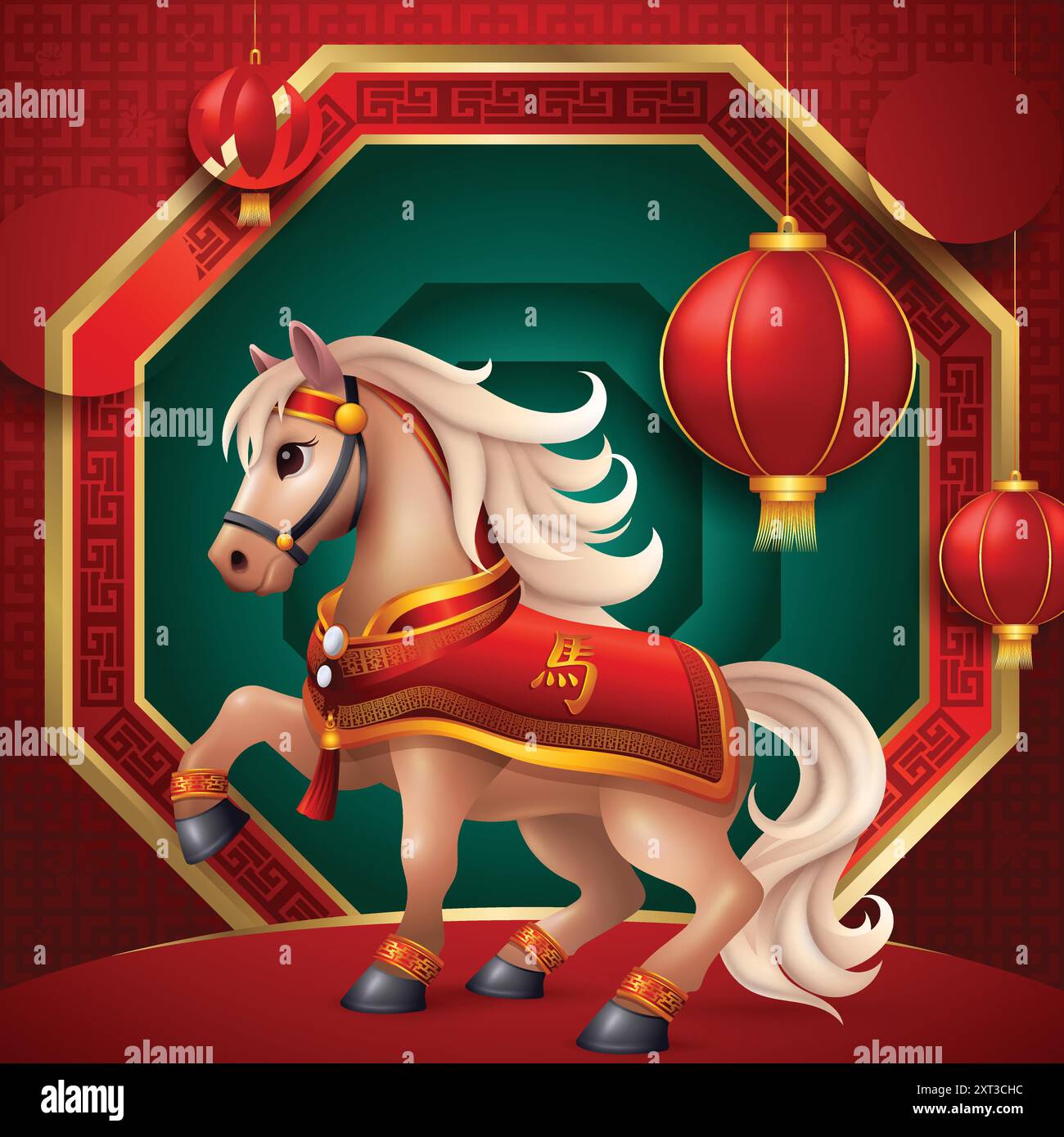 Chinese New Year 2026 background, year of the horse with 3d horse ... Chinese New Year 2026 background, year of the horse with 3d horse ...