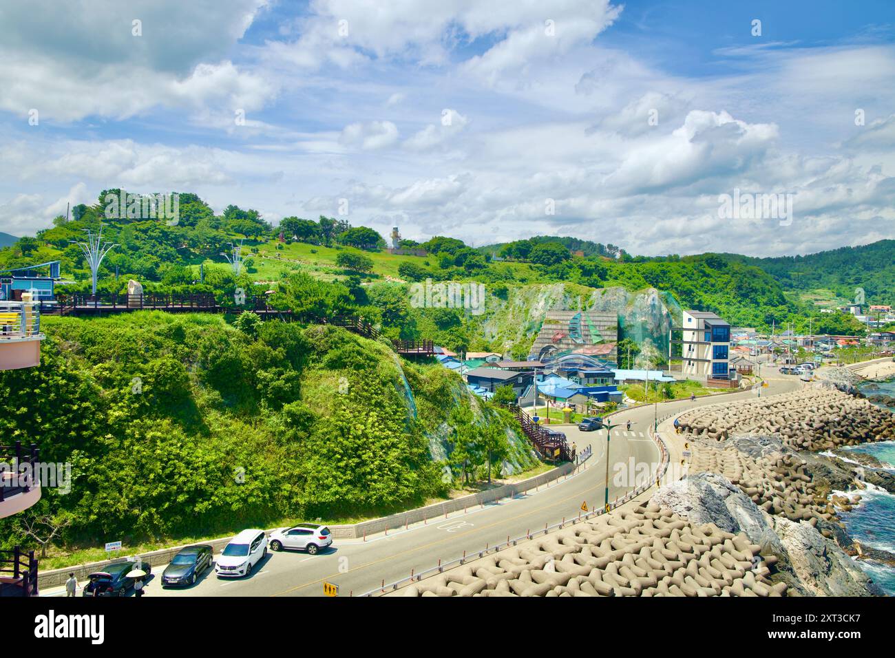 Uljin County, South Korea - July 27th, 2024: A scenic view of Deunggi ...