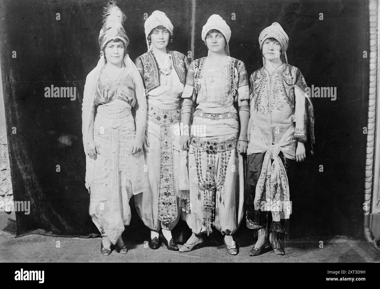In costume: Ruth Deming, Helen Watson, Dorothy Thurston, Kathleen Dunn ...