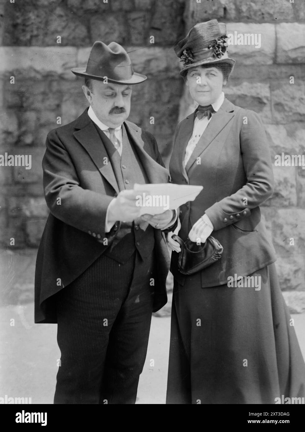 Wm. Reynolds & wife, between c1915 and c1920. Shows William H. Reynolds ...
