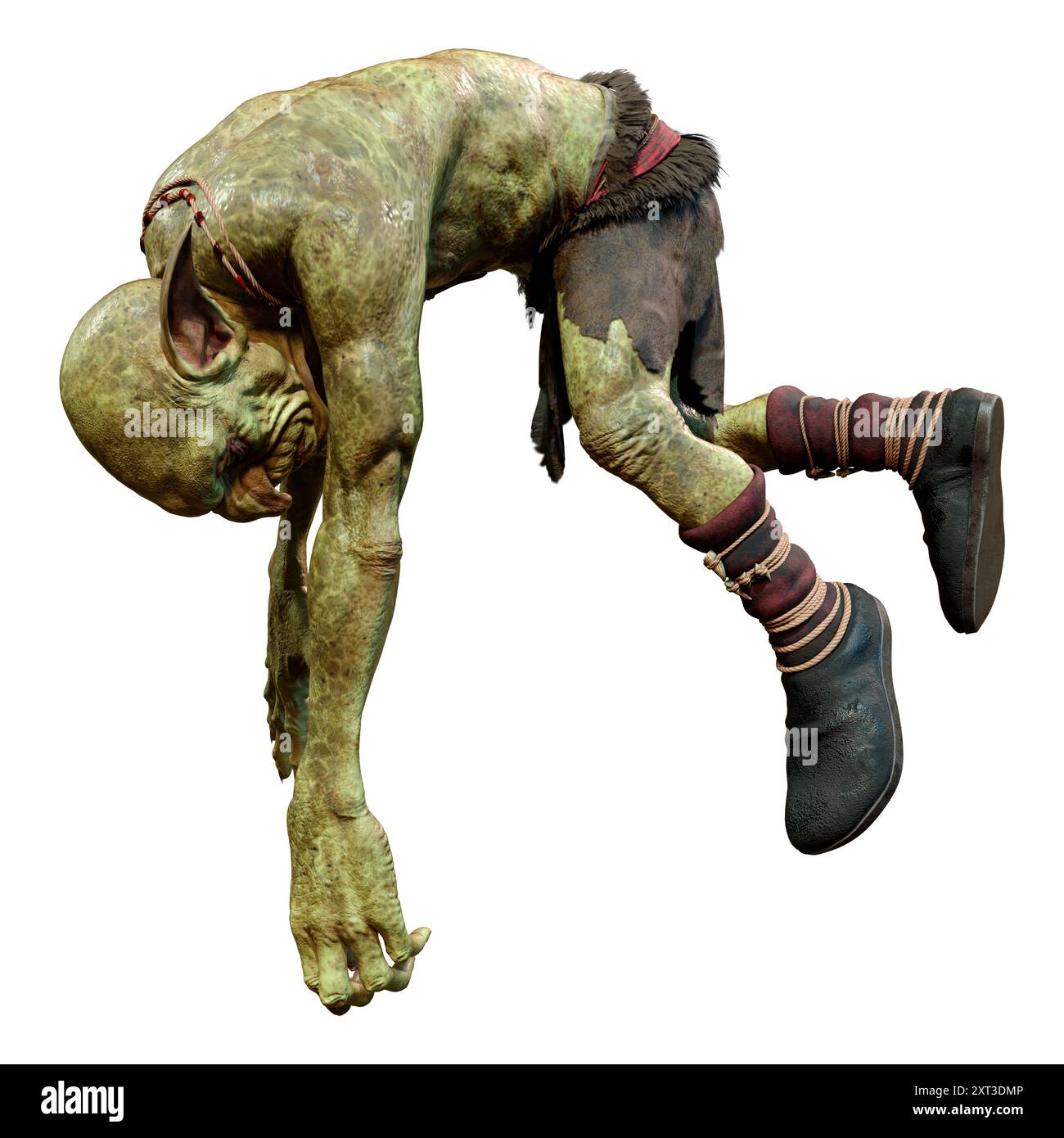 3D rendering of a fairy tale creature hobgoblin isolated on white ...