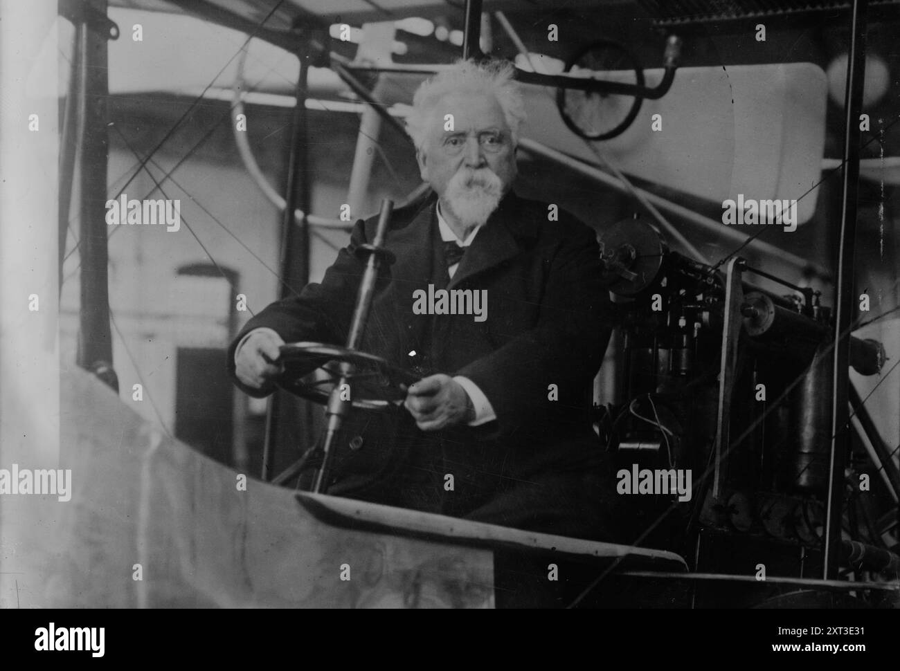 Sir Hiram Maxim, between c1915 and 1916. Shows inventor Sir Hiram ...