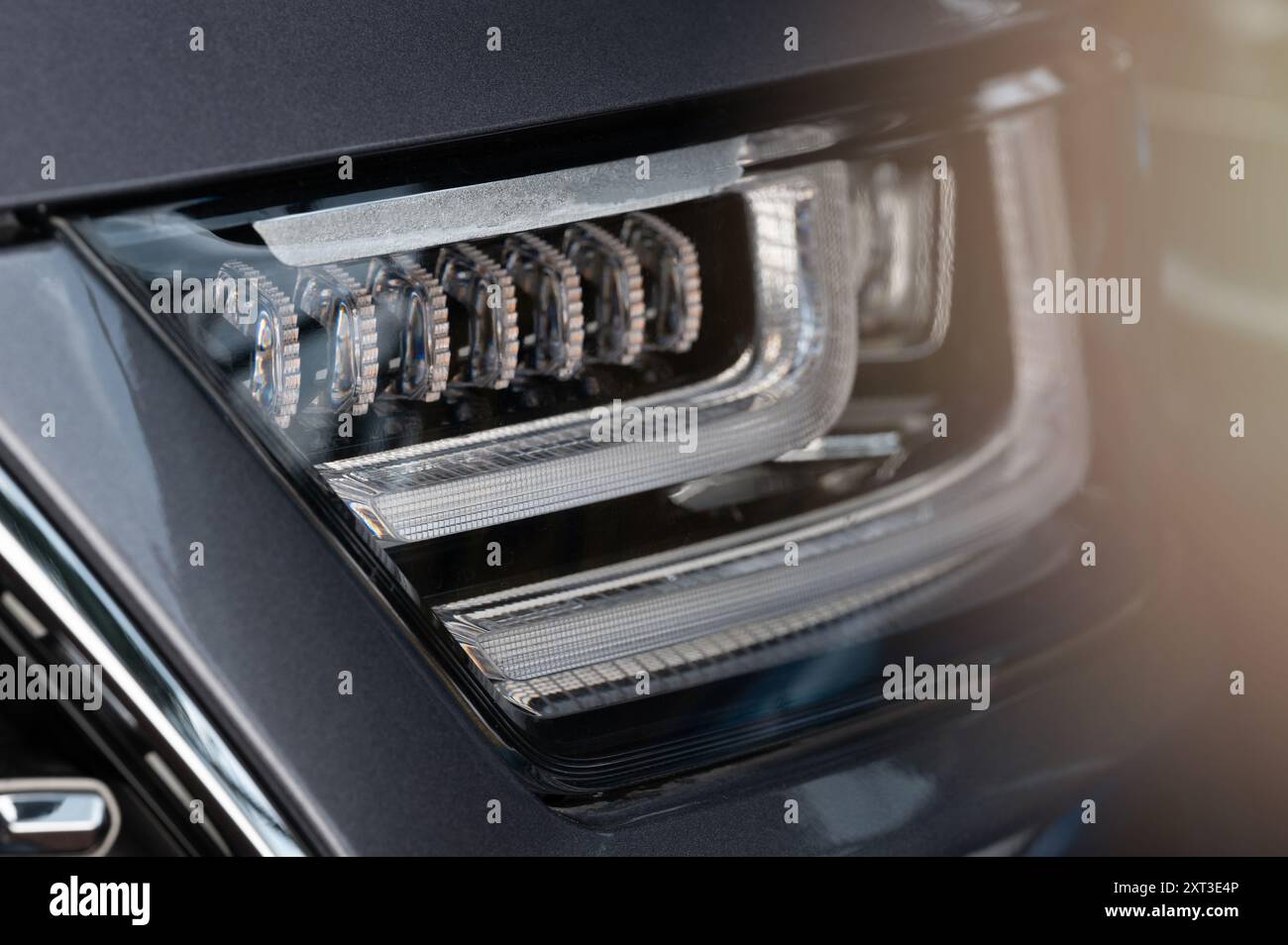 Bright led headlights hi-res stock photography and images - Alamy