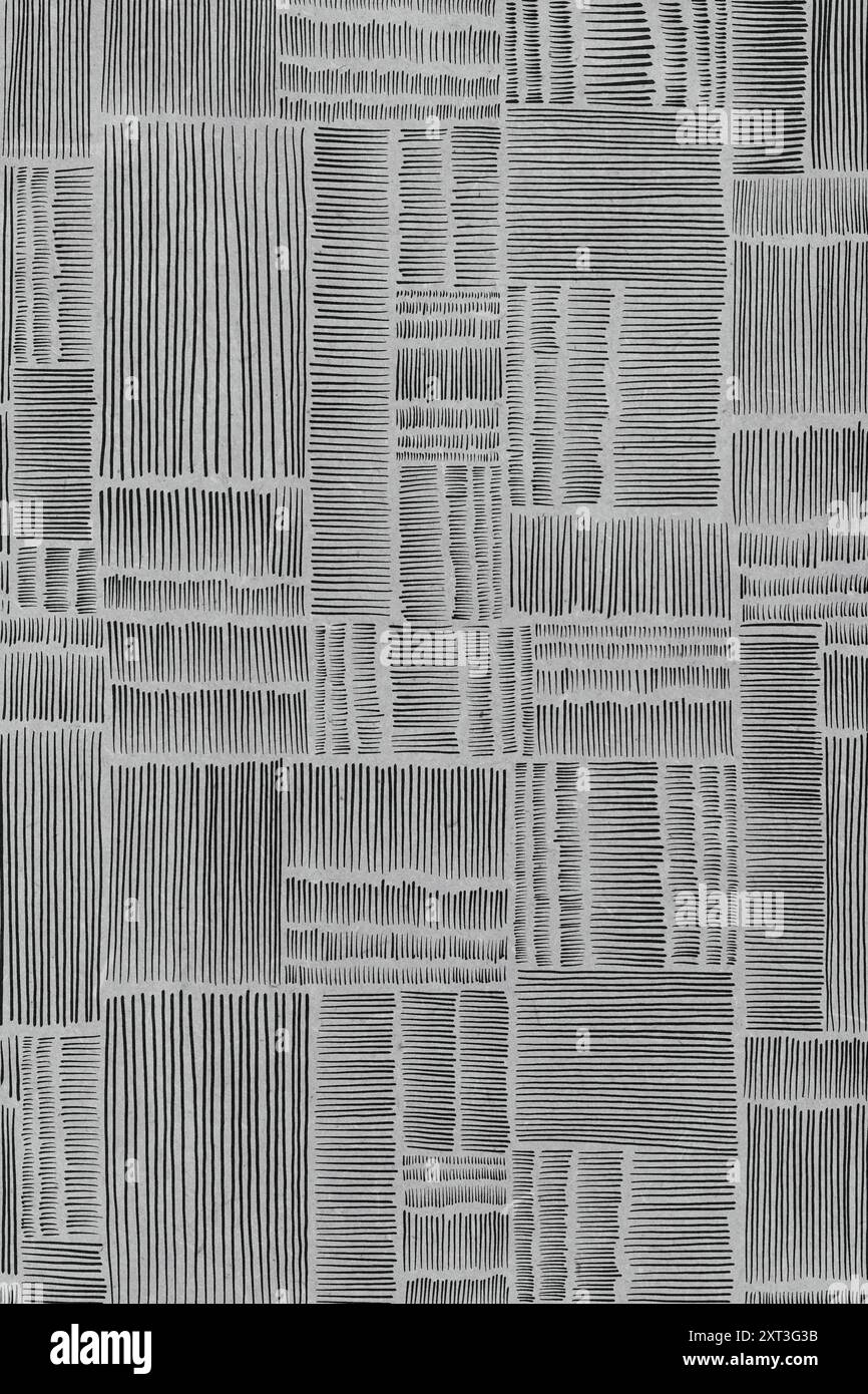 This illustration showcases a complex array of black lines, arranged ...