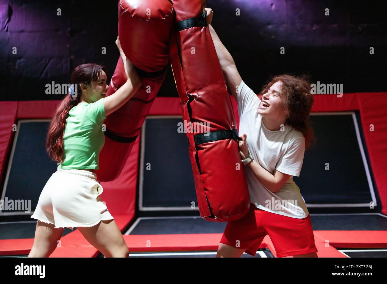 Man woman interact joyfully in hi-res stock photography and images - Alamy